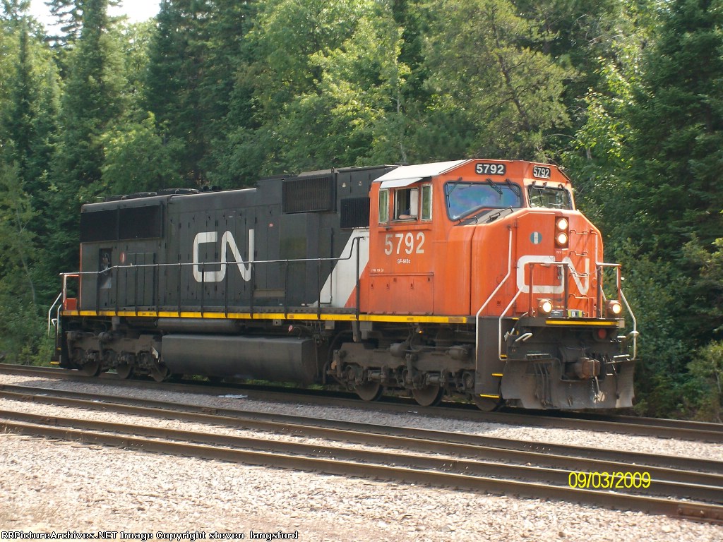 CN Engine # 5792 In Partridge Yard